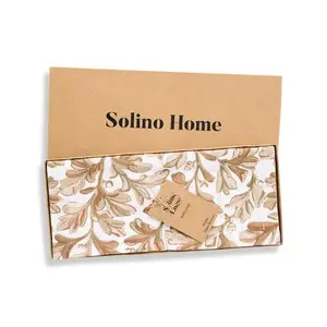 SOLINO HOME Linen Table Runnerfallen Leaves - Autumn