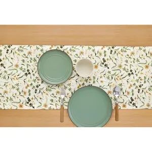 SOLINO HOME Linen Table Runnerfall Botanical