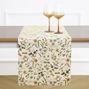 Solino Home Linen Table Runner For Dining Table - Multicolor