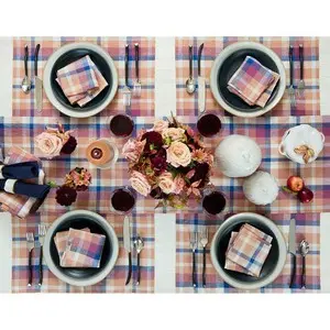 SOLINO HOME Linen Table Runnerfall Flavors Madras