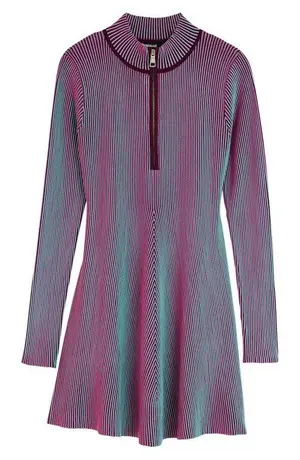 Desigual Long Sleeve Ribbed Minidress