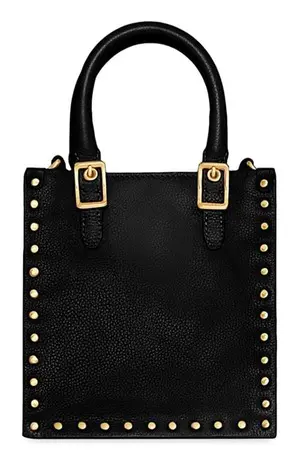 Rebecca Minkoff Mini Studded Leather Tote - Black