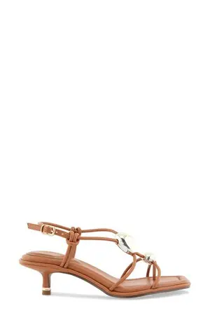KENNETH COLE Gemma Kitten Heel Sandal - Tan