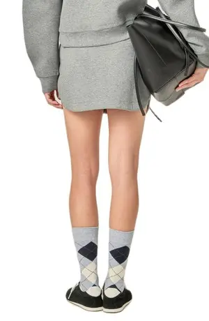 English Factory Scuba Drawstring Miniskirt