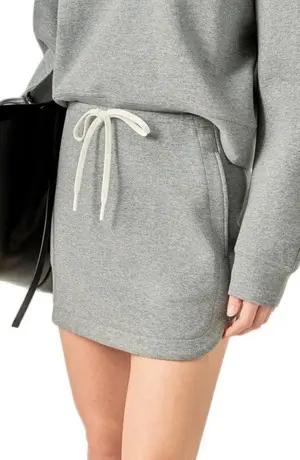 English Factory Scuba Drawstring Miniskirt