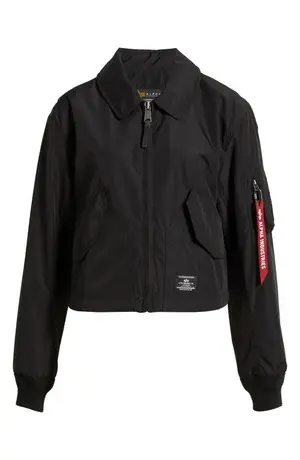 Alpha Industries Cwu 36/p Relaxed Flight Jacket - Black