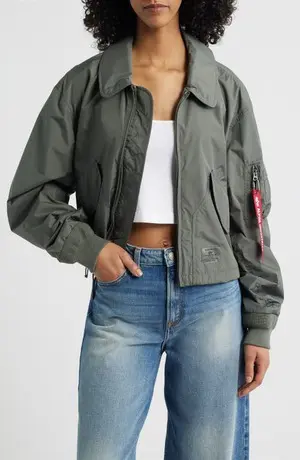 Alpha Industries Cwu 36/p Relaxed Flight Jacket - Field Gray