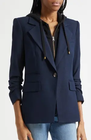 Veronica Beard Battista Dickey Jacket - Navy