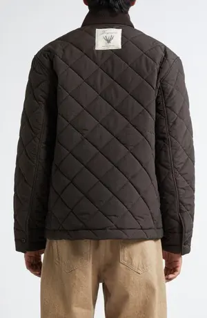 Jacquemus The Bastide Quilted Jacket - Dark Brown