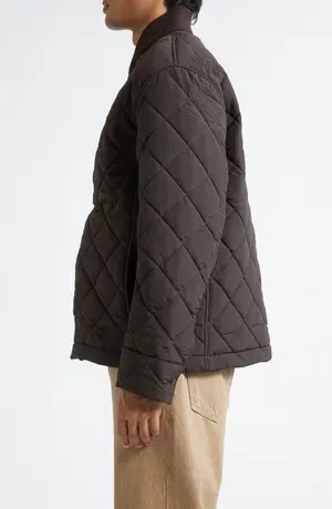 Jacquemus The Bastide Quilted Jacket - Dark Brown