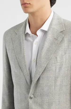 BOSS Regular Fit Silk & Wool Sport Coat