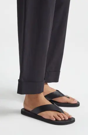 THE ROW Dune Classic Ginza Flip Flop - Black