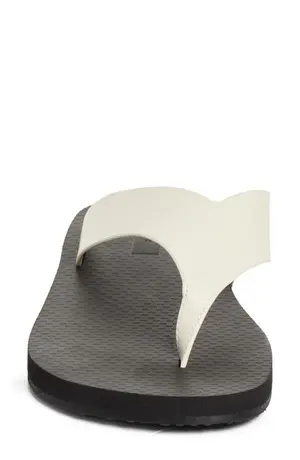 THE ROW Dune Classic Ginza Flip Flop - Ivory/black