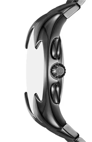 DIESEL® Mercurial Tonneau Chronograph Bracelet Watch - Gray