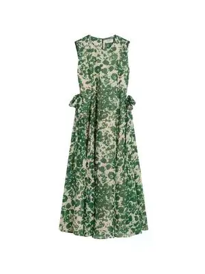 Max Mara Floral-pattern Midi Dress