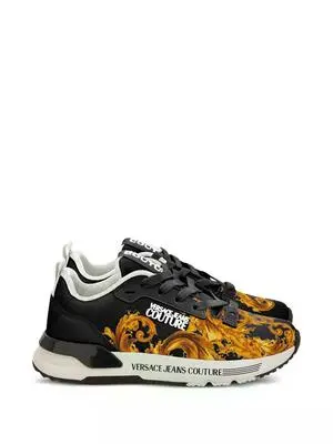 Versace Dynamic Printed Sneakers - Black