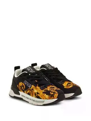 Versace Dynamic Printed Sneakers - Black