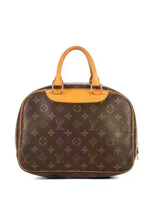 LOUIS VUITTON Trouville Monogram Top-handle Tote Bag - Brown