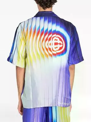 Casablanca Shockwave Silk Shirt - Blue