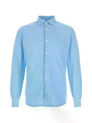Fedeli Piqué Shirt - Blue
