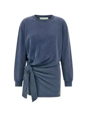 MARANT ETOILE Zae Wrap-style Sweat Dress