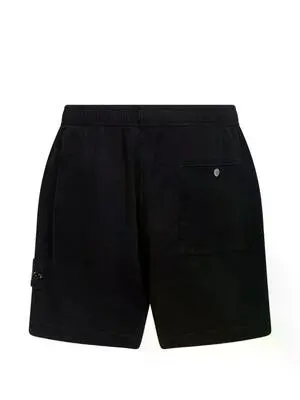 Stone Island Badge Shorts - Black