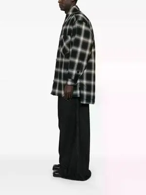 LỰU ĐẠN Checked Flannel Overshirt