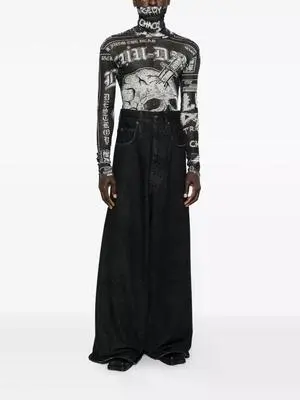 LỰU ĐẠN Drop Crotch Wide Leg Jeans