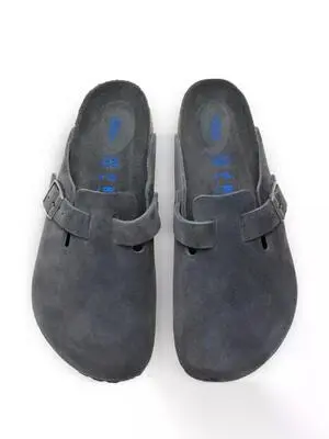 BIRKENSTOCK Buckle-strap Slippers - Grey