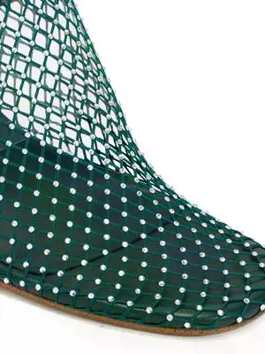 Senso Crystal-embellished Mules - Green