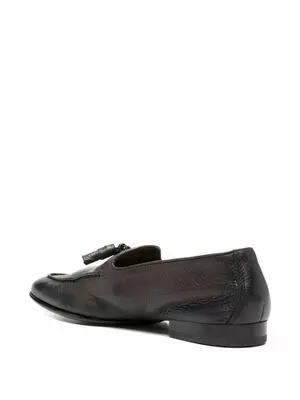 DOUCAL'S Tassel Leather Loafers - Brown
