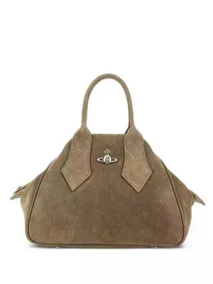 VIVIENNE WESTWOOD Small Yasmine Orb-detail Leather Tote - Grey
