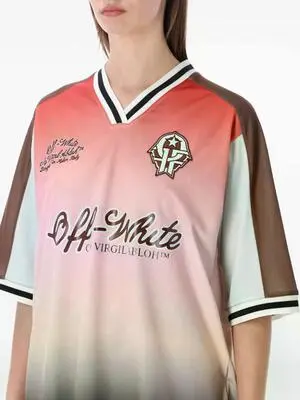 Off-White Soccer V-neck T-shirt
