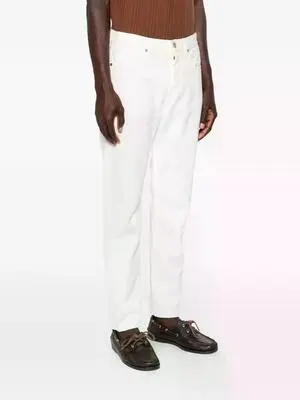 Eleventy Five-pocket Straight Leg Jeans - White