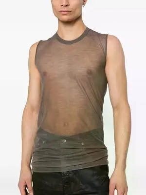 Rick Owens Round-neck Sleeveless Top - Brown