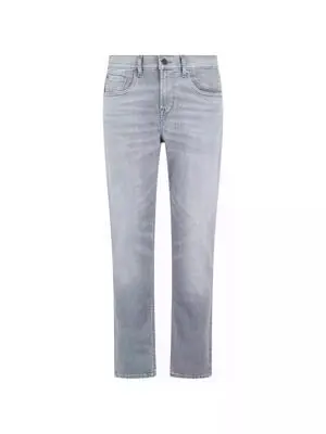 7 For All Mankind Faded Slim-fit Jeans - Grey