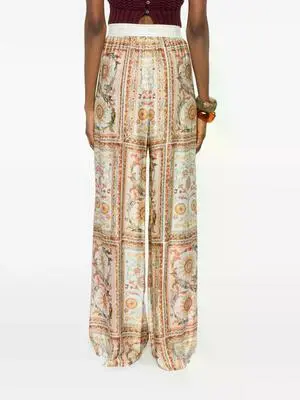 Just Cavalli Printed Trousers - Neutrals