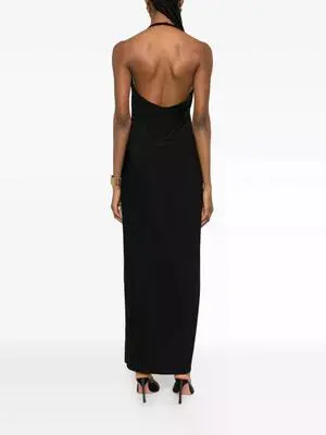 Norma Kamali Halterneck Maxi Dress
