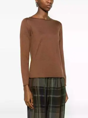BEYOU Long-sleeve Sweater - Brown