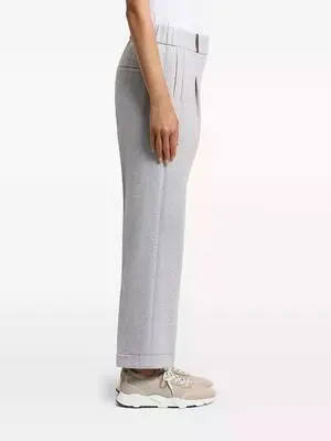 Peserico Tailored Fleece Trousers With Turn-up Hem