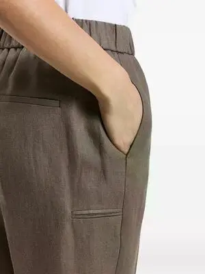 Peserico Elasticated-waist Straight Leg Trousers
