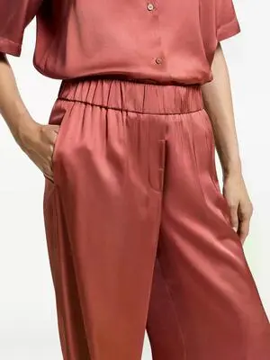 Peserico Wide-leg Trousers With Elasticated Waist - Red