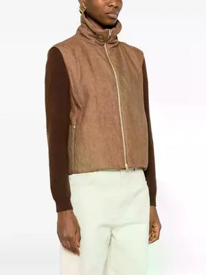 Herno Funnel-neck Zip Gilet