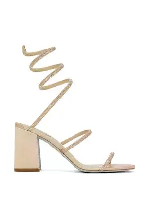 Rene Caovilla Cleo Crystal-embellished Spiral-strap Sandals