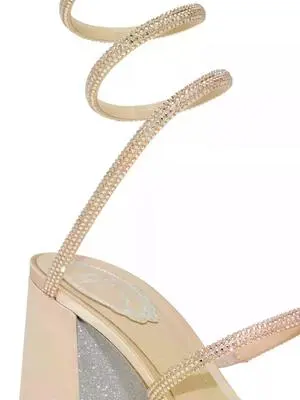 Rene Caovilla Cleo Crystal-embellished Spiral-strap Sandals