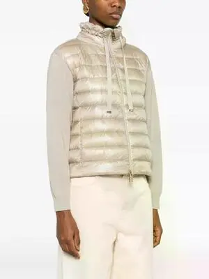Herno Quilted Zip Jacket - Neutrals
