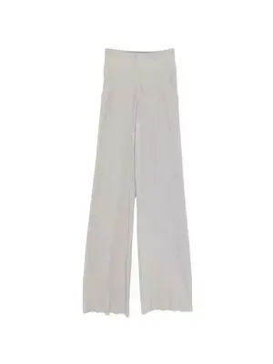 Rick Owens Ribbed Palazzo Pants - Grey