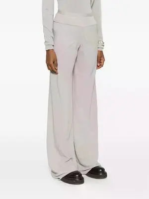 Rick Owens Ribbed Palazzo Pants - Grey