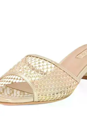 NICOLI Square Toe Net Mules