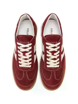 COLLEGIUM Striped Lace-up Sneakers - Red